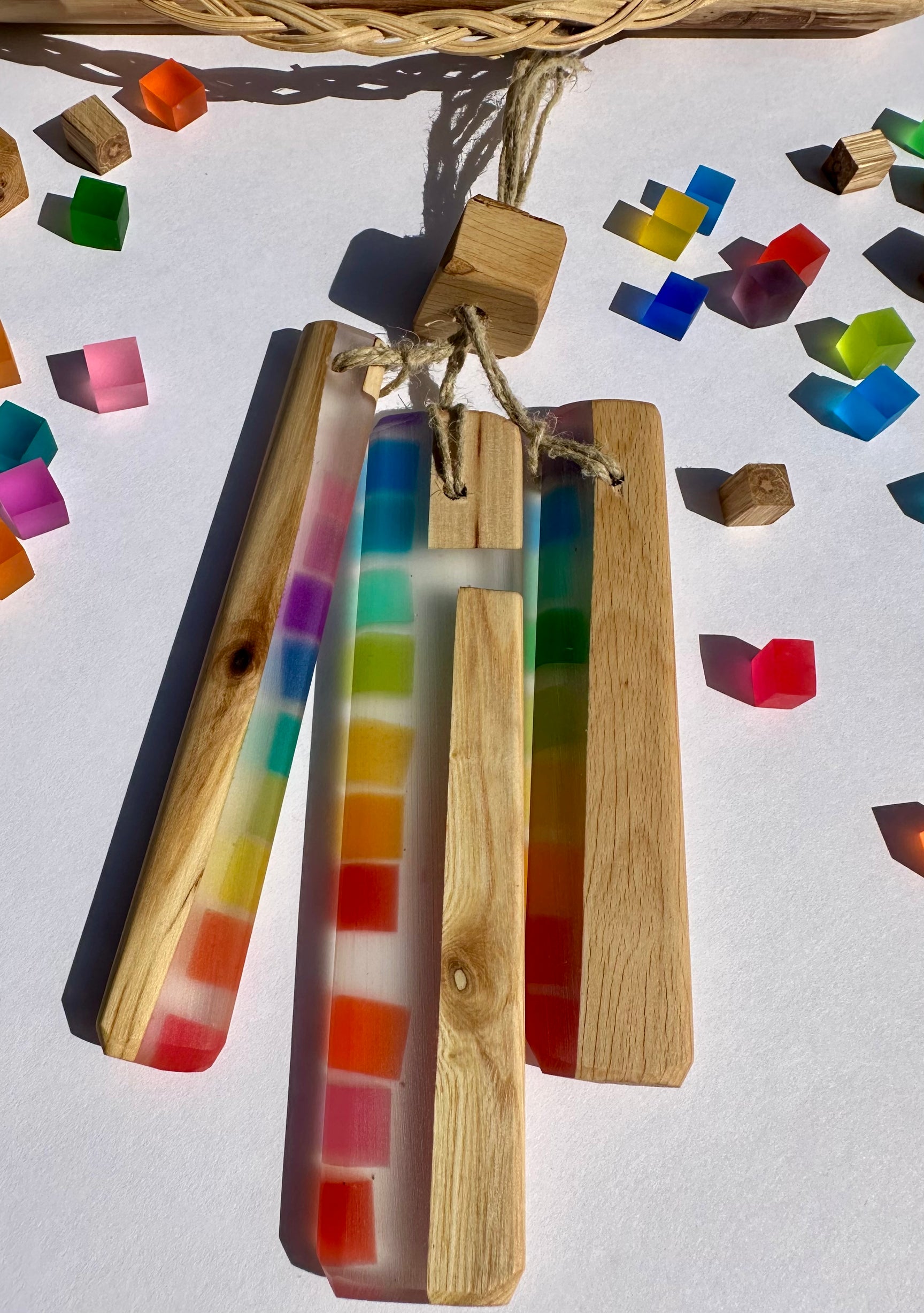 Wee Resin Blocks Branch/Resin Hanging – Right Brained Mom